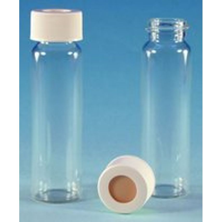 Shop Supelco Pre-Cleaned Sampling Vial 40Ml.Clear.W/H Ole Cap Septa Pk72 - Tubes & Vials | Zoro ...