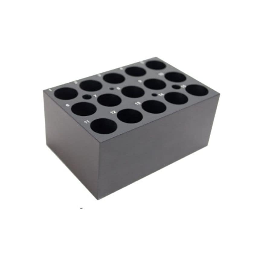 Shop HYGIENA 15 Well Vial Tube Block for Lab Format Digital Heater ...