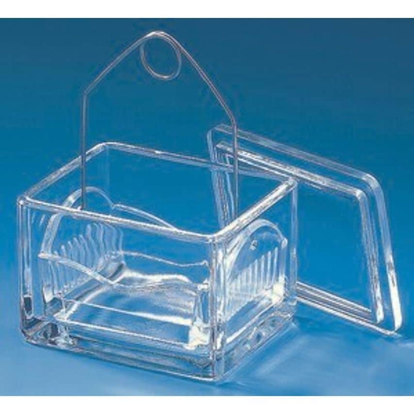 Shop Merck (Tm) Staining Trough With Lid Gla - Pack of 10 - Laboratory ...