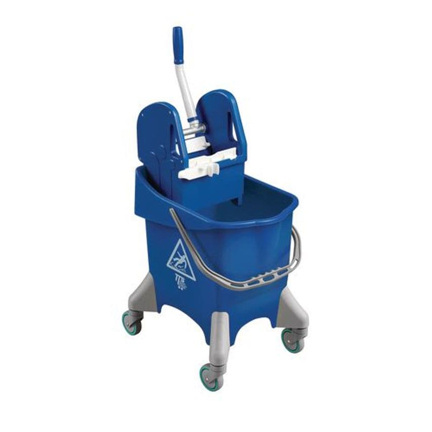Shop Slingsby Blue Plastic Bucket Pile 30 L With Blue Wringer - Mop ...