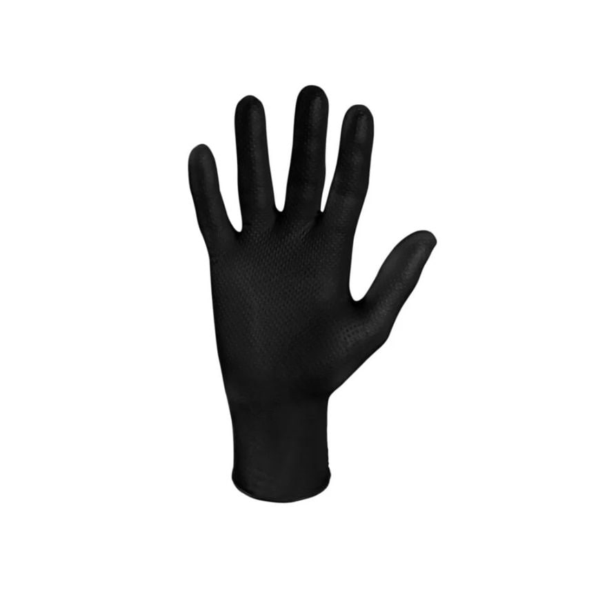 Shop Meditrade Nitril StellarGrip 6.5g Diamond Textured Black Examination Glove in Nitrile, Pack ...