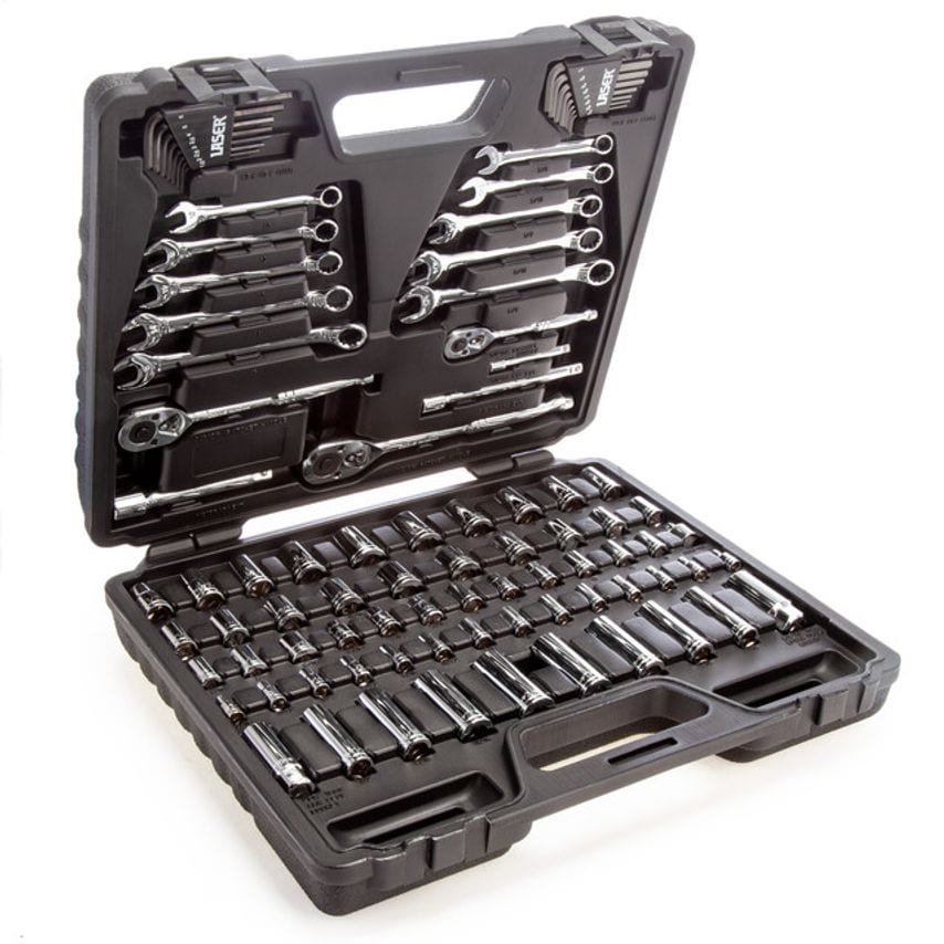 Shop Laser 3500 Metric Imperial Socket And Spanner Set In Case 89 Piece