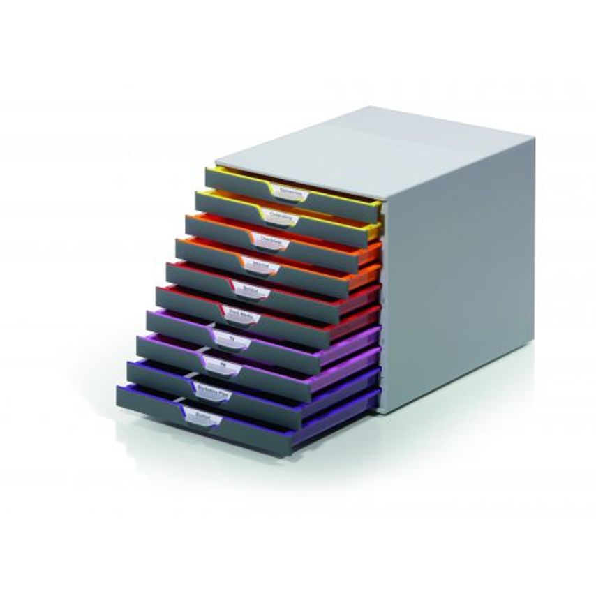Shop Varicolor Durable Varicolor Plastic Desktop Drawer Set Stackable