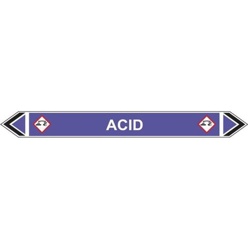 Shop Slingsby Flow Marker - Violet (Acid and Alkali) Signs - Pipe ...