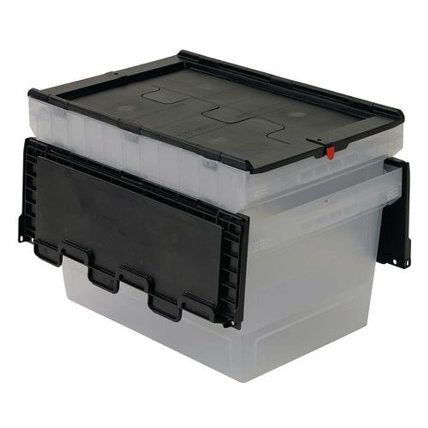 Shop Slingsby Clear Multi-Purpose Containers with Coloured Attached Lid ...