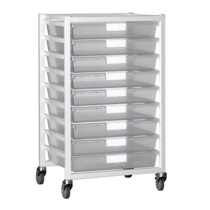Shop Slingsby Premium White Racks with Transparent Trays - Mobile A3 ...