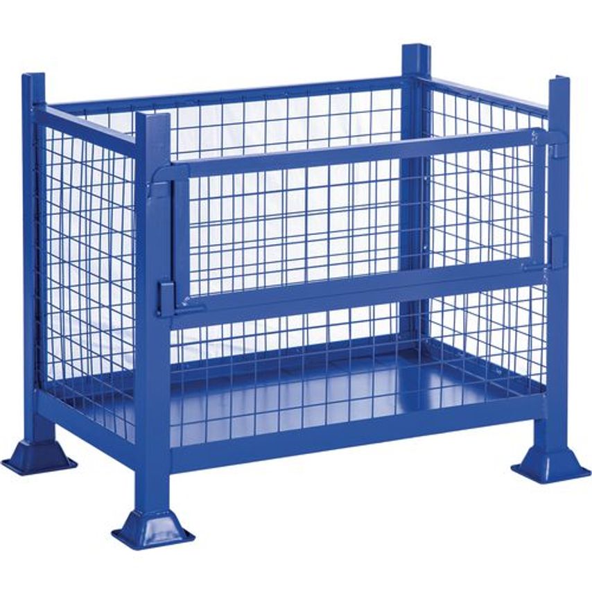 Shop Slingsby Steel Box Pallet with Half Drop Side, 500kg Capacity H X ... Shop Slingsby Steel Box Pallet with Half Drop Side, 500kg Capacity H X ...