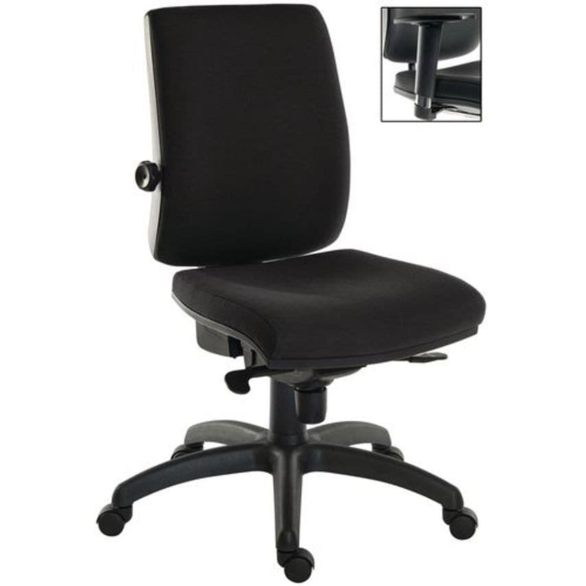 Shop Slingsby 24 Hour Ergonomic Operator Office Chair - Fabric Black ...
