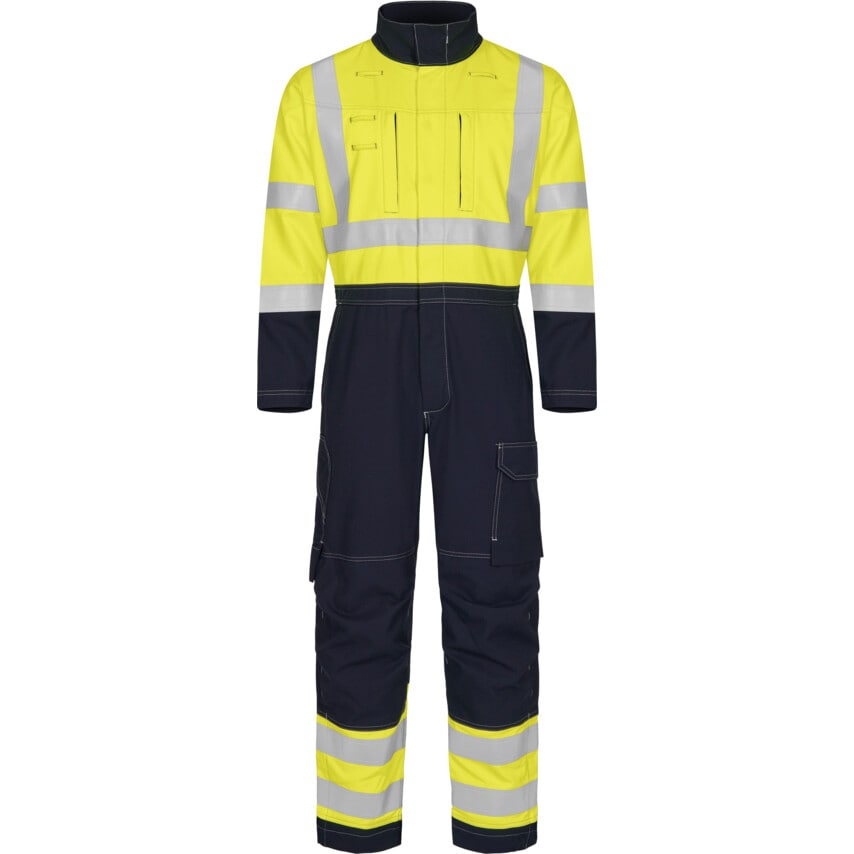Shop Tranemo Hi-vis Yellow/Navy Tera TX FR Boiler Suit (M) Reg Leg ...