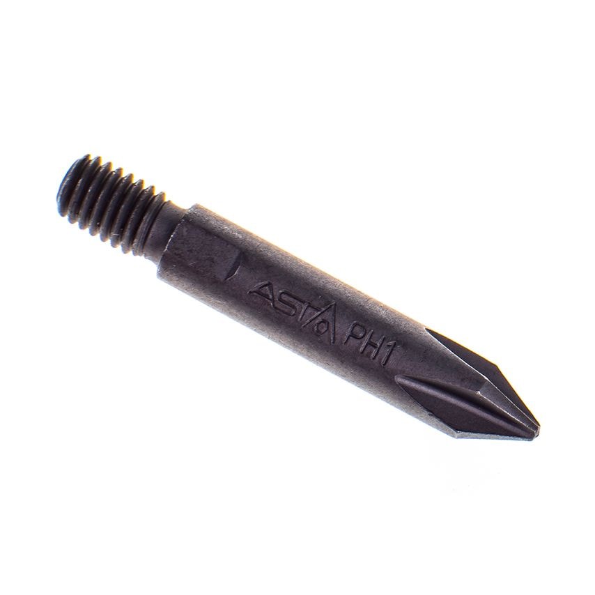 Shop ASTA PH1 Phillips Head Threaded Drive Screwdriver Bit S2 Steel ...