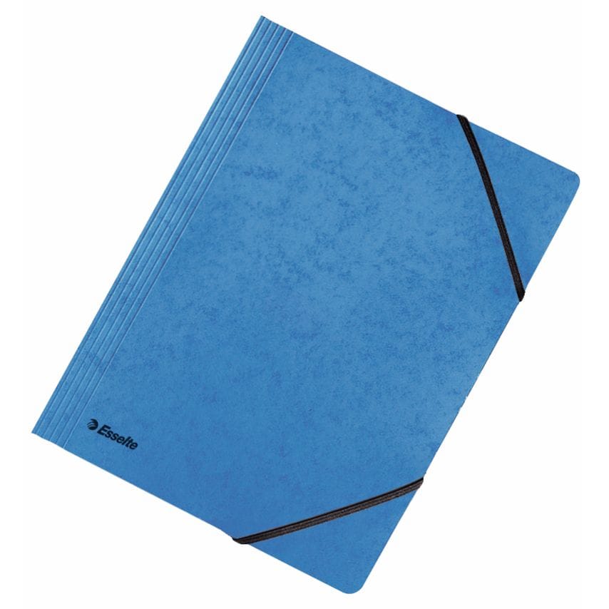 Shop Esselte Elastic Folder Home A4 Blue Esselte Rainbow Insert Folder with Elastic Band Pack of ...
