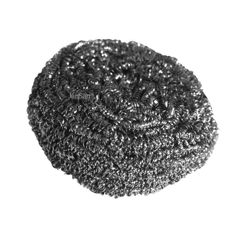 Shop JanSan Stainless Steel Round Scourer 18g Pack of 100 - Scourers ...
