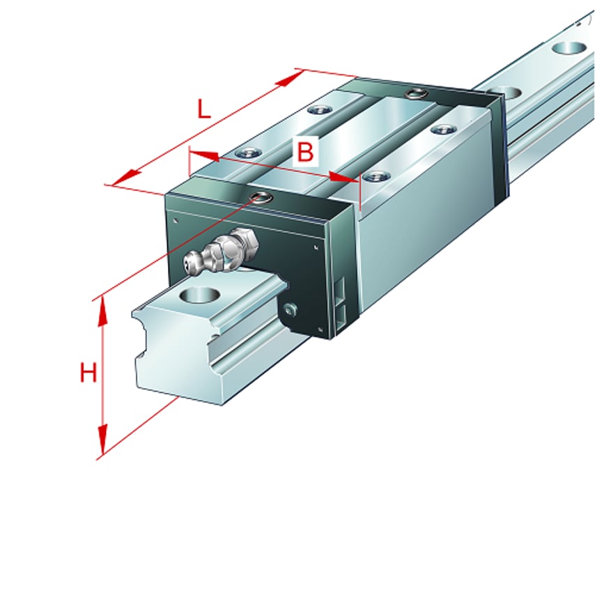 Shop INA Linear Guideway Carriage - KWSE25-HL-FA520-L409-G3-V3 - Self ...