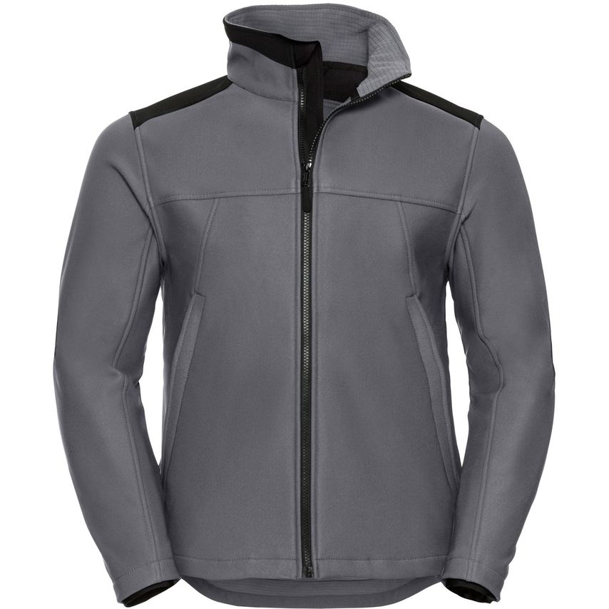 Shop Russell Workwear Softshell Jacket Convoy Grey 4XL - Coats, Jackets ...