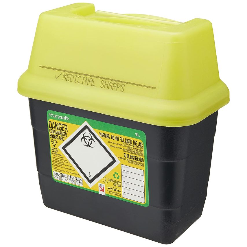 Shop Beeswift Sharp Safe Bin By Clinisafe 3L - Sharps Disposal ...