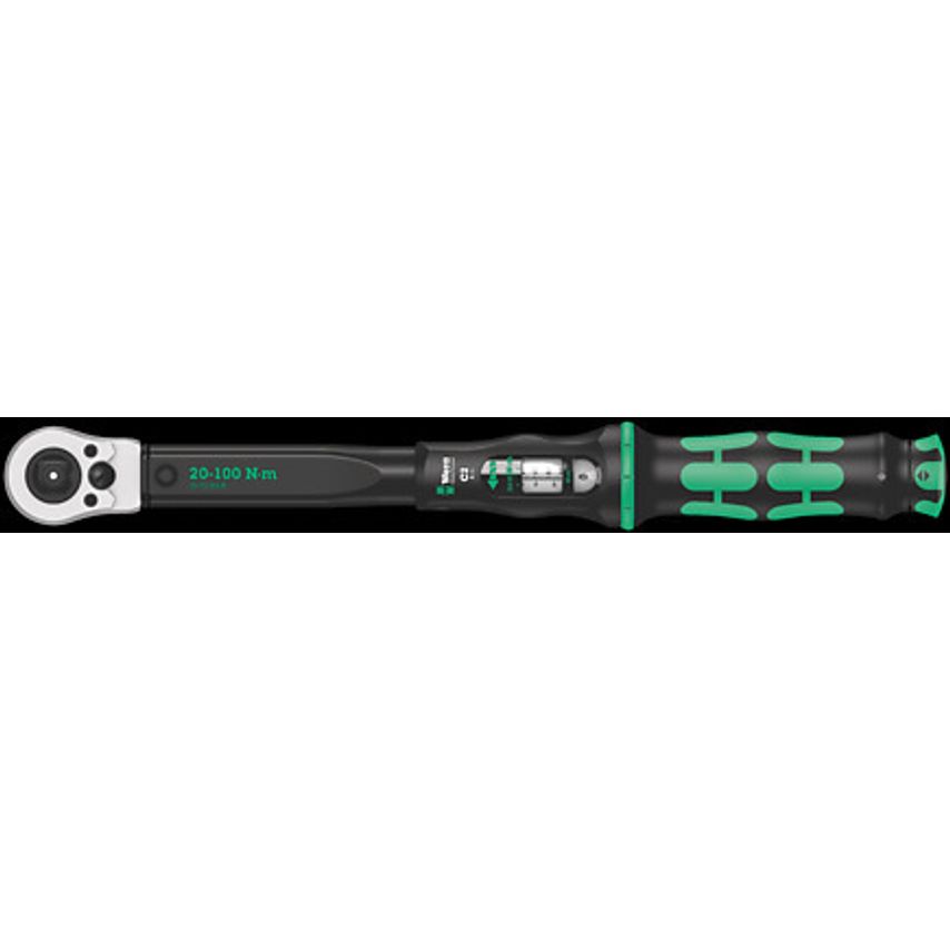 Shop Wera Tools Click Torque C 2 Push Torque Wrench 20 - 100NM 1/4" R/L SQ - Micrometer Torque ...