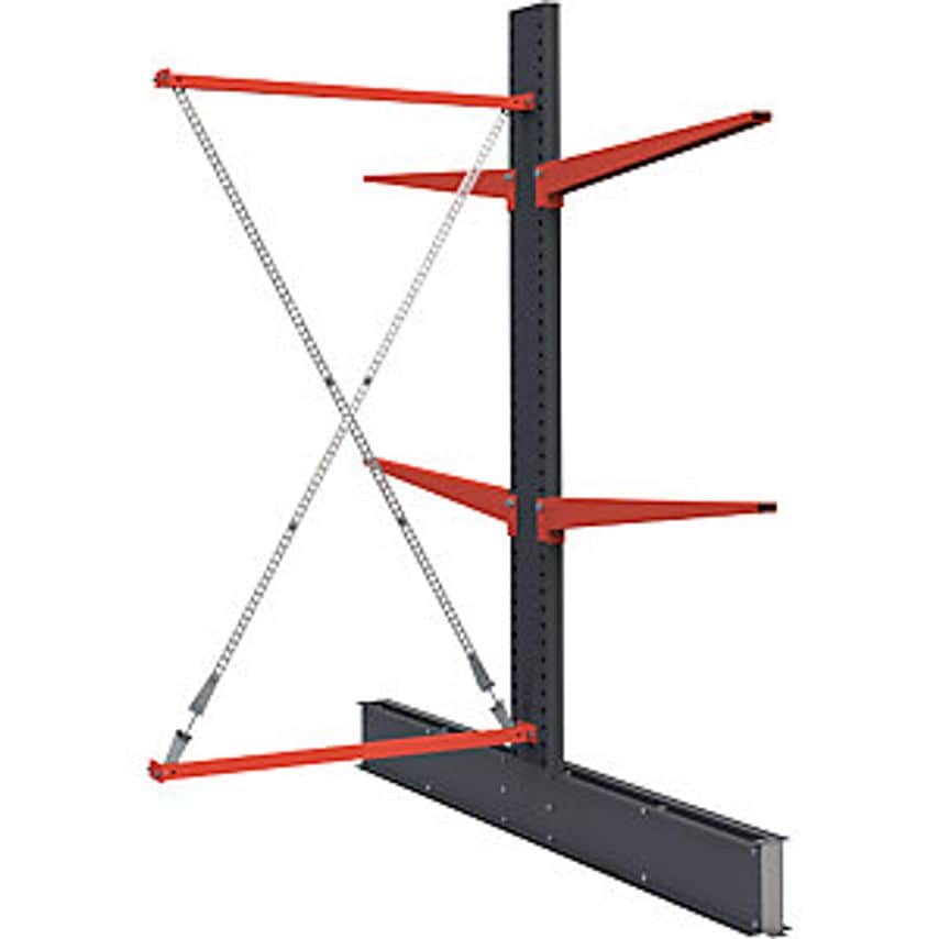 Shop EUROKRAFTpro Attillo Cantilever Racking Unit Double Sided HxW 2500 ...