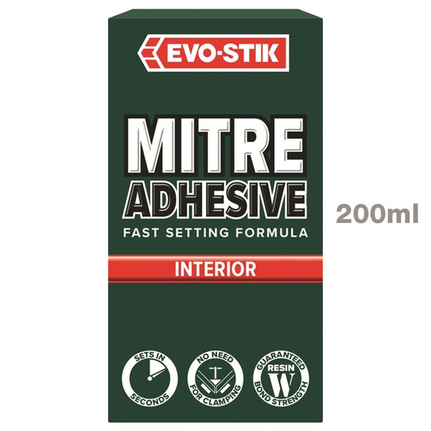 Shop Amtech Evo-Stik Resin 'W' Rapid Mitre Fix Adhesive Aerosol Large 50 G/200ml - Instant ...