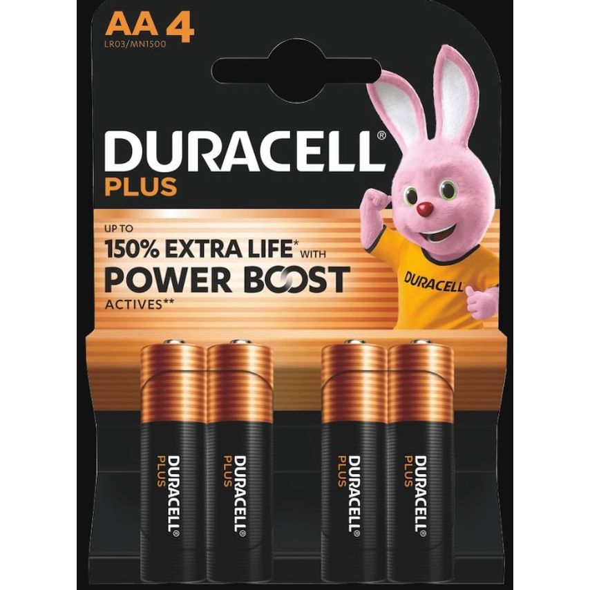 Shop Duracell Plus AA Batteries with Power Boost (Pack of 4) - Alkaline ...
